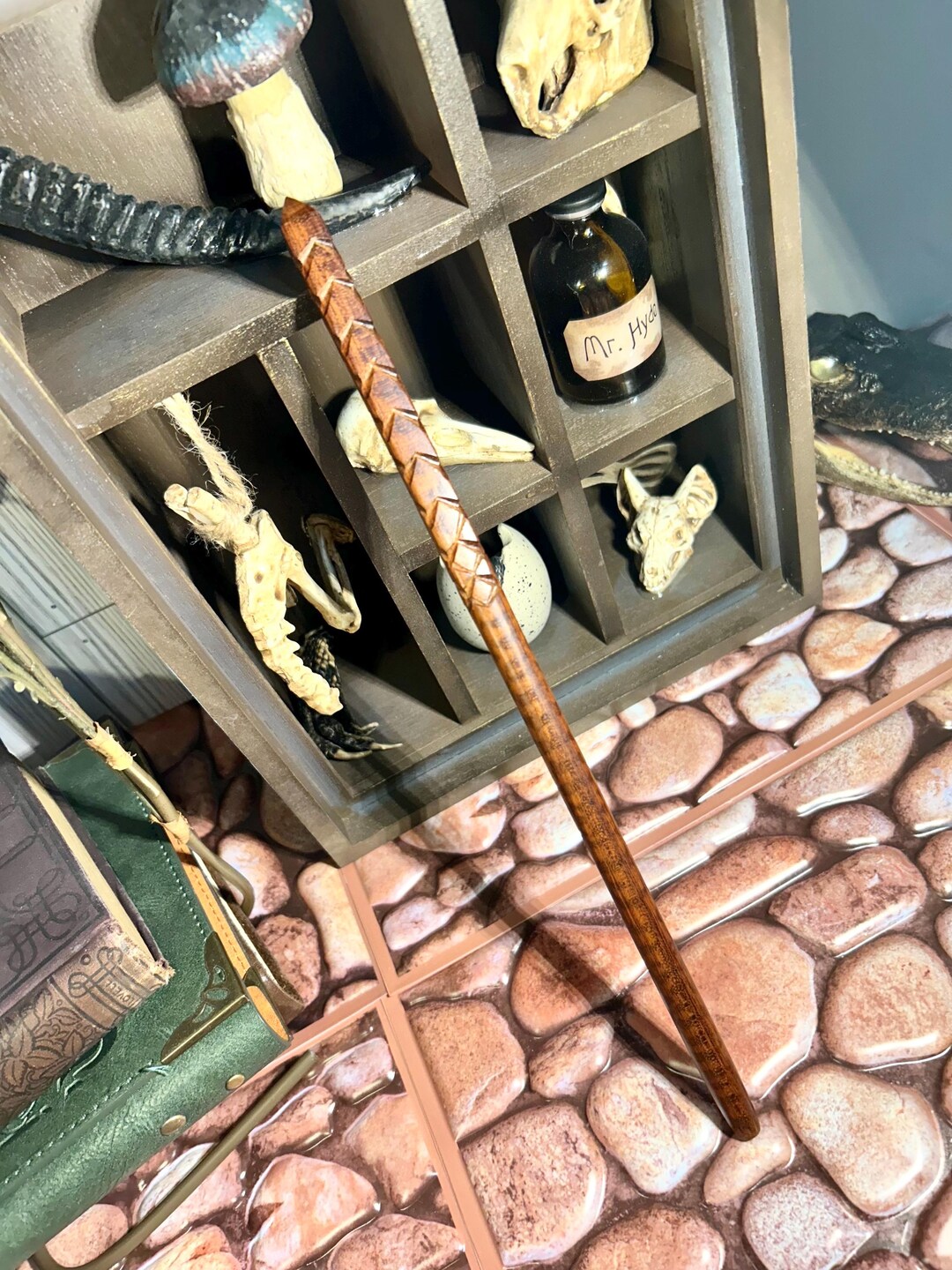 Luckys Wizard Wand 12 in Snake Wood Wand Exotic Wood Wands - Etsy