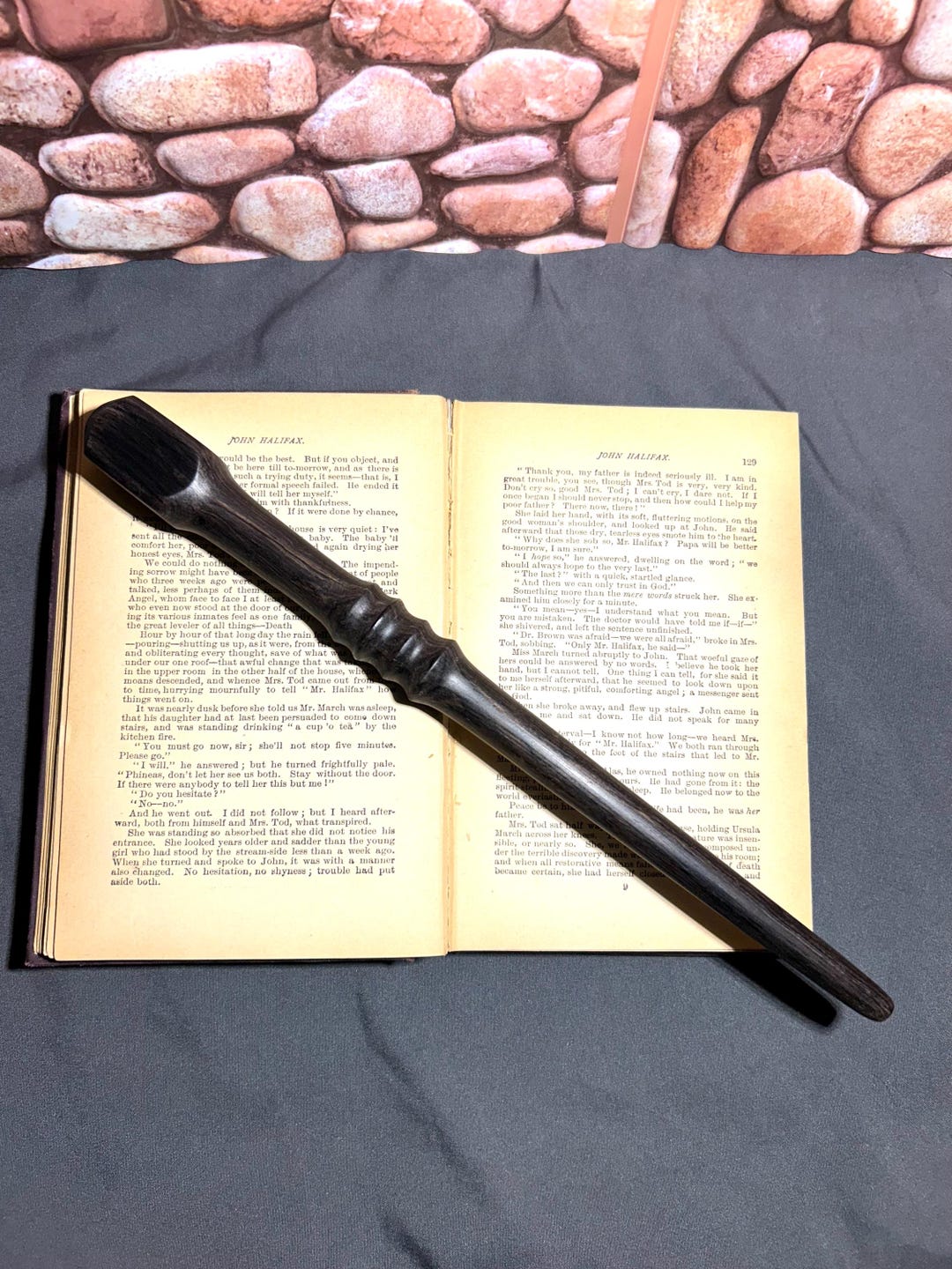 Black Spike Wizard Wand. African Black Wood 12 Inches. Exotic Wood Wand ...