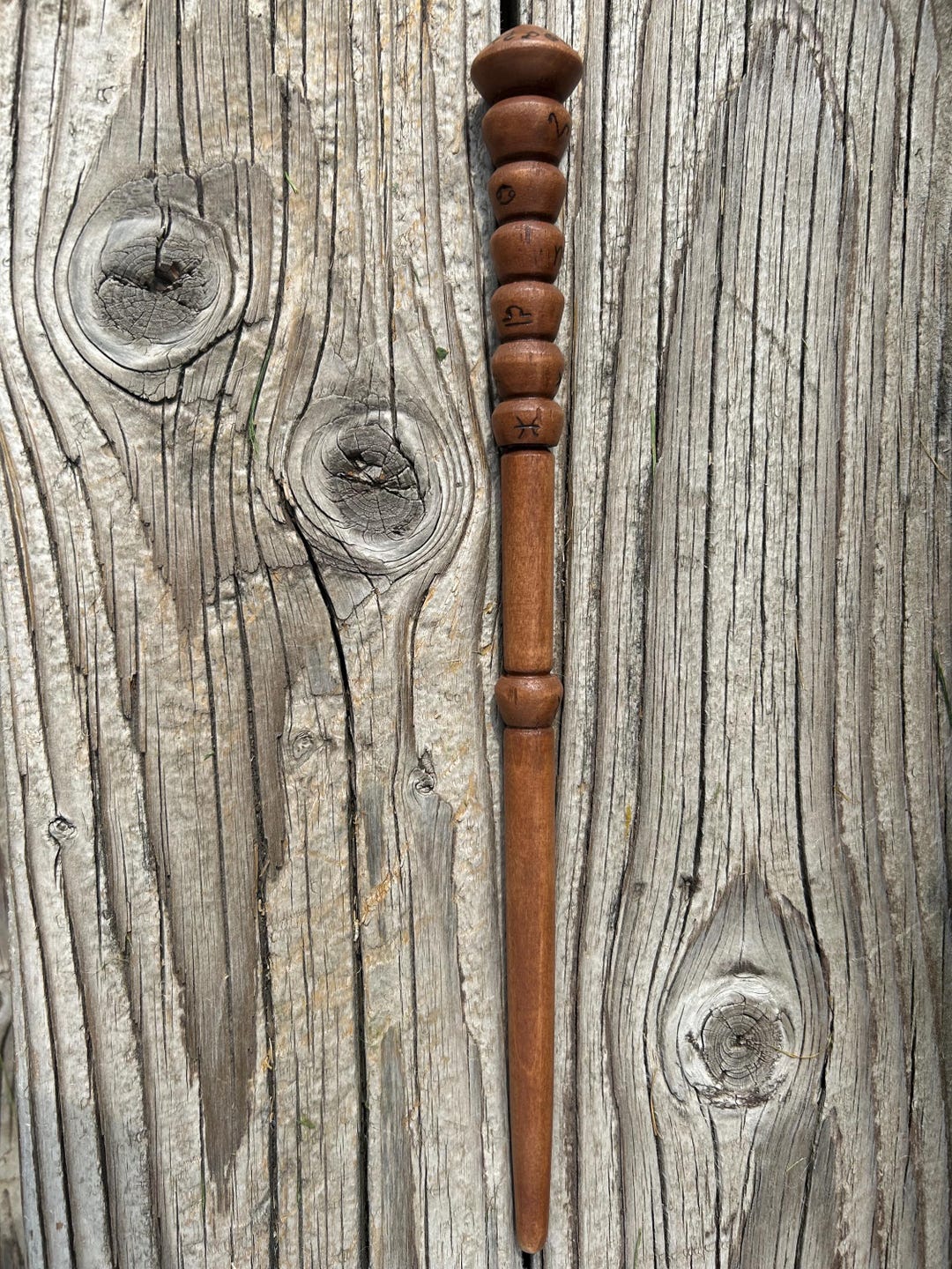 The Zodiac Wizard Wand 13 Inches Poplar Wood | Witches Wand ...