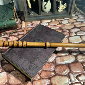 The Zodiac Wizard Wand 13 Inches Poplar Wood Witches Wand Astrological ...