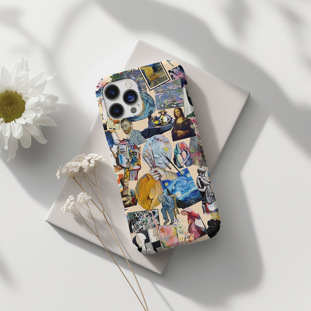 Iconic Paintings Collage Phone Case, Famous Artists Collection Cover ...