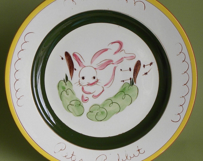 Stangl Kiddieware Peter Rabbit Plate - Etsy