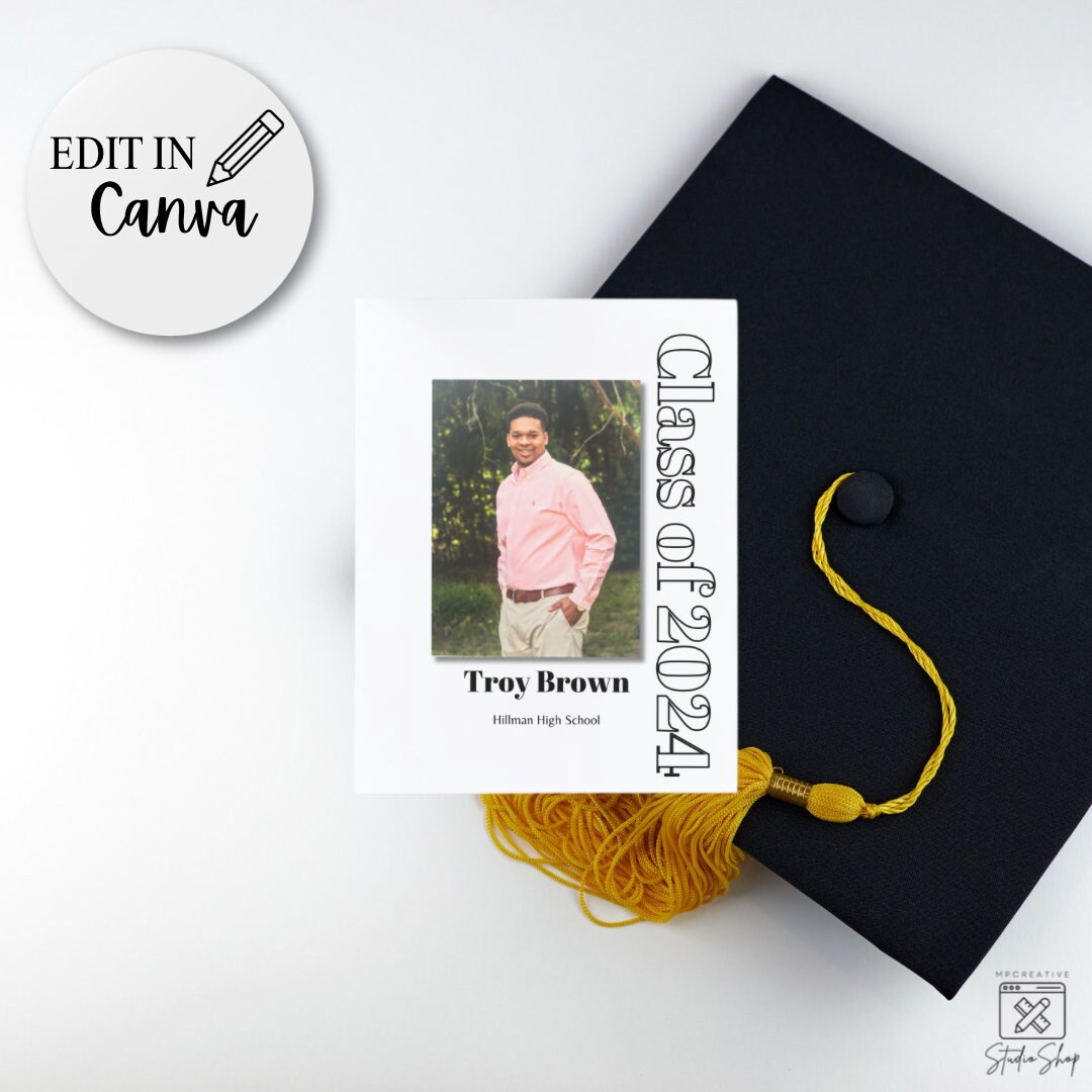 Graduation Party Invitation, Graduation Invitation Template, High ...