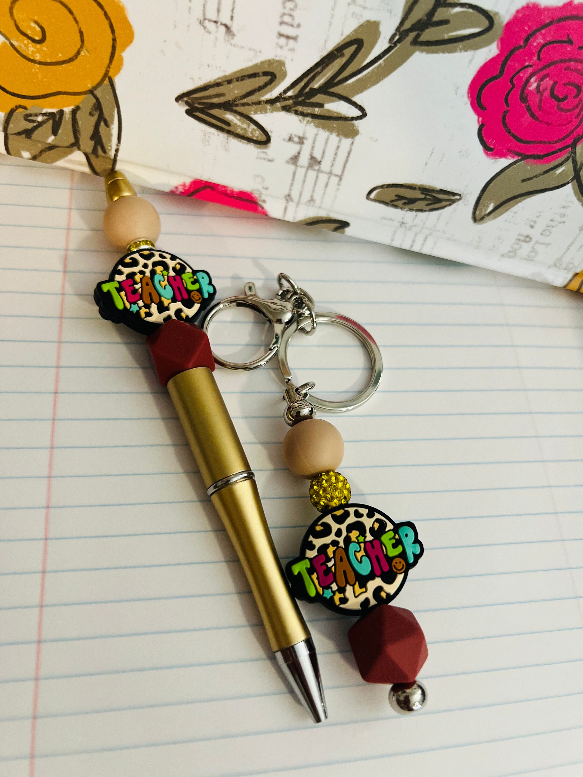 Pen and Keychain Set - Etsy