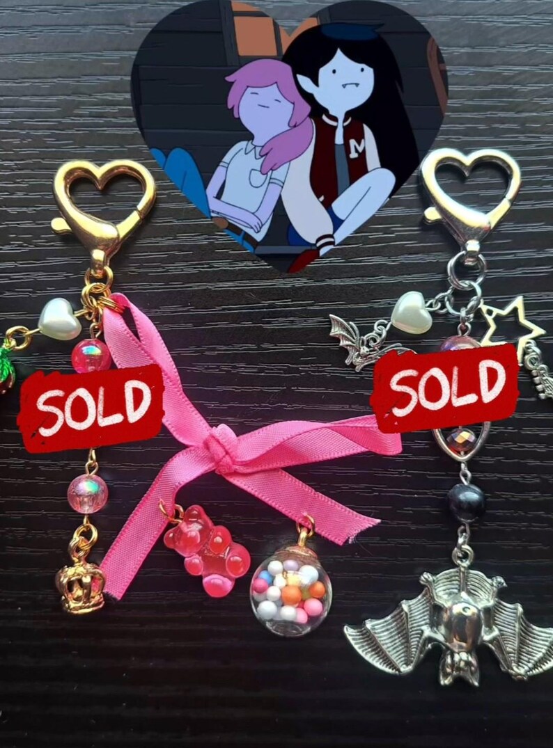 Couples/friendship Keychain Set: Monster High, Adventure Time, Horror ...