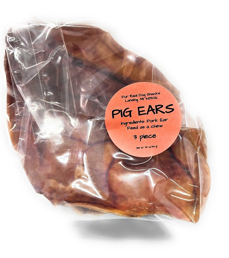 3 Pack Fresh Dehydrated Pig Ears - Etsy
