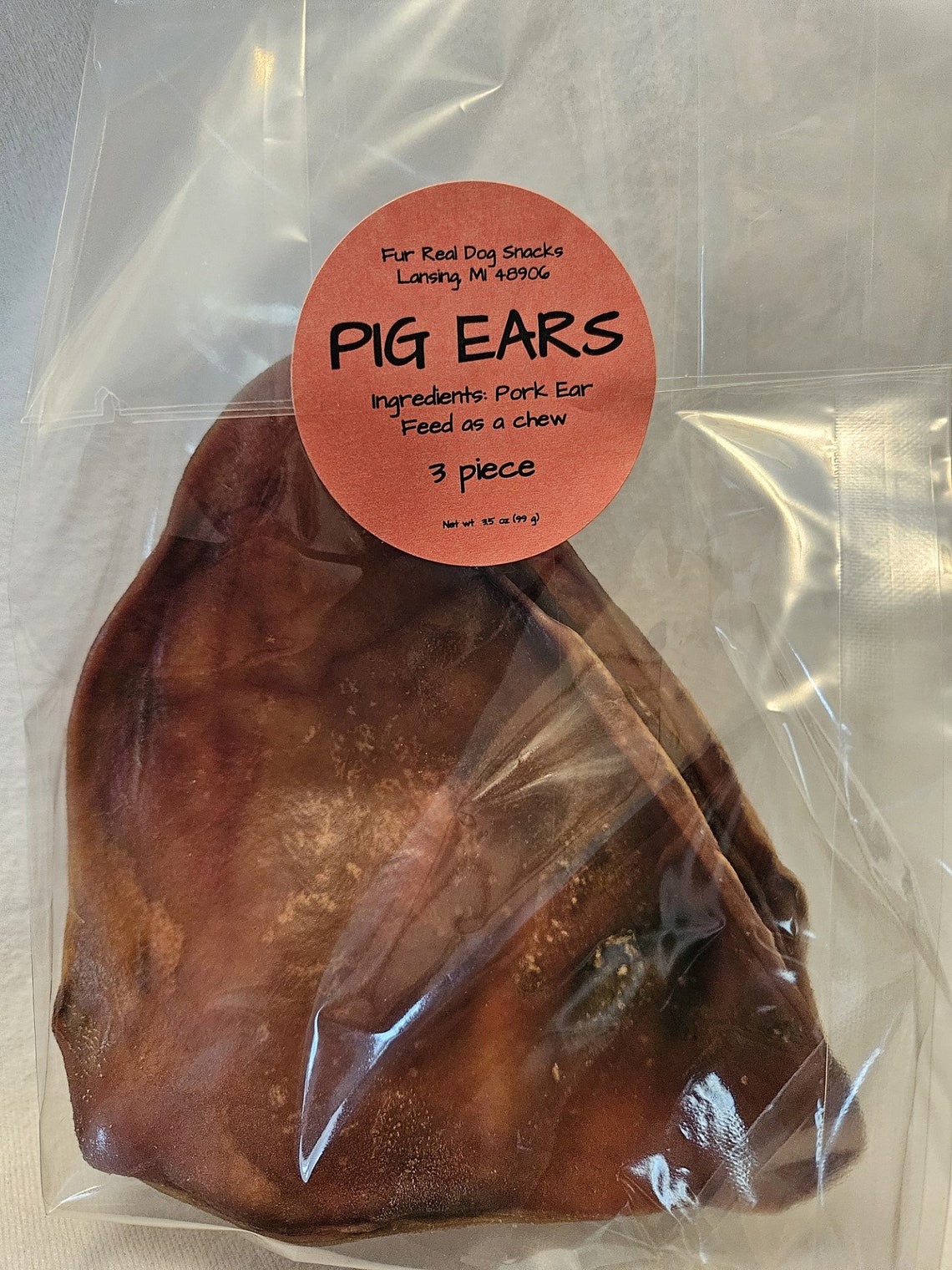 3 Pack Fresh Dehydrated Pig Ears - Etsy