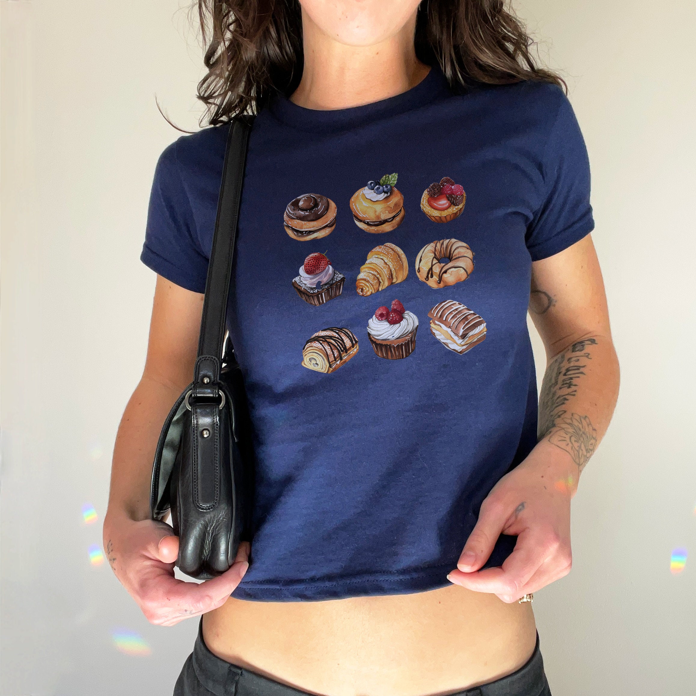 French Pastries Baby Tee Y2k Baby Tee Y2k 2000's Baby Tee 90s Style ...