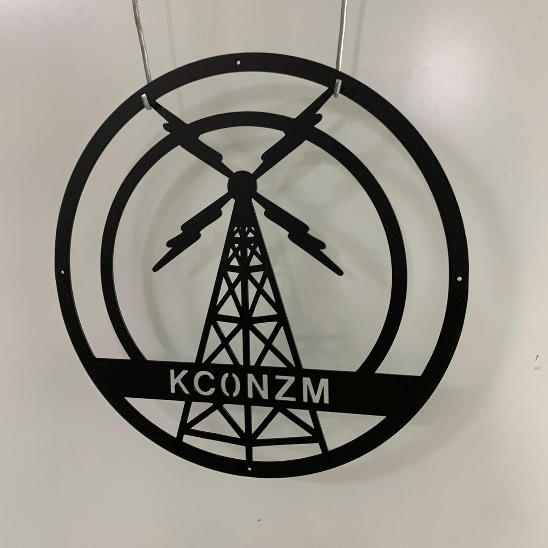 Custom Ham Radio Metal Wall Art, Personalized Radio Operator Metal Name ...