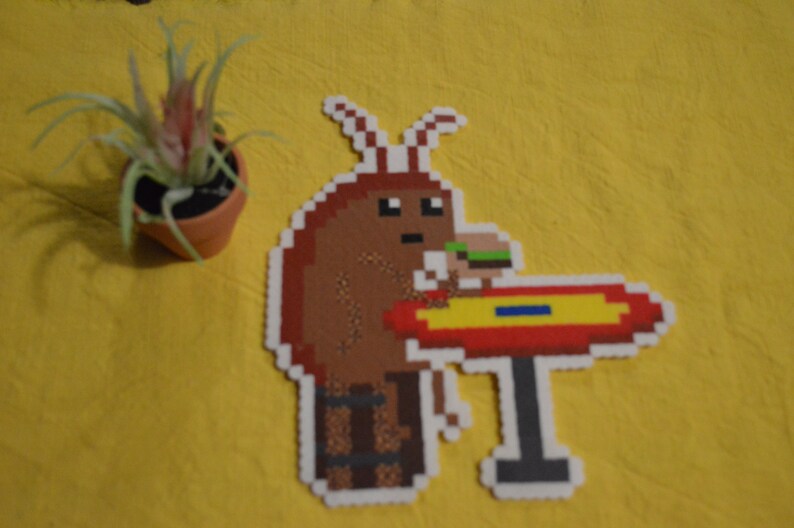 Perler Bead Creations Spongebob Cockroach Burger - Etsy