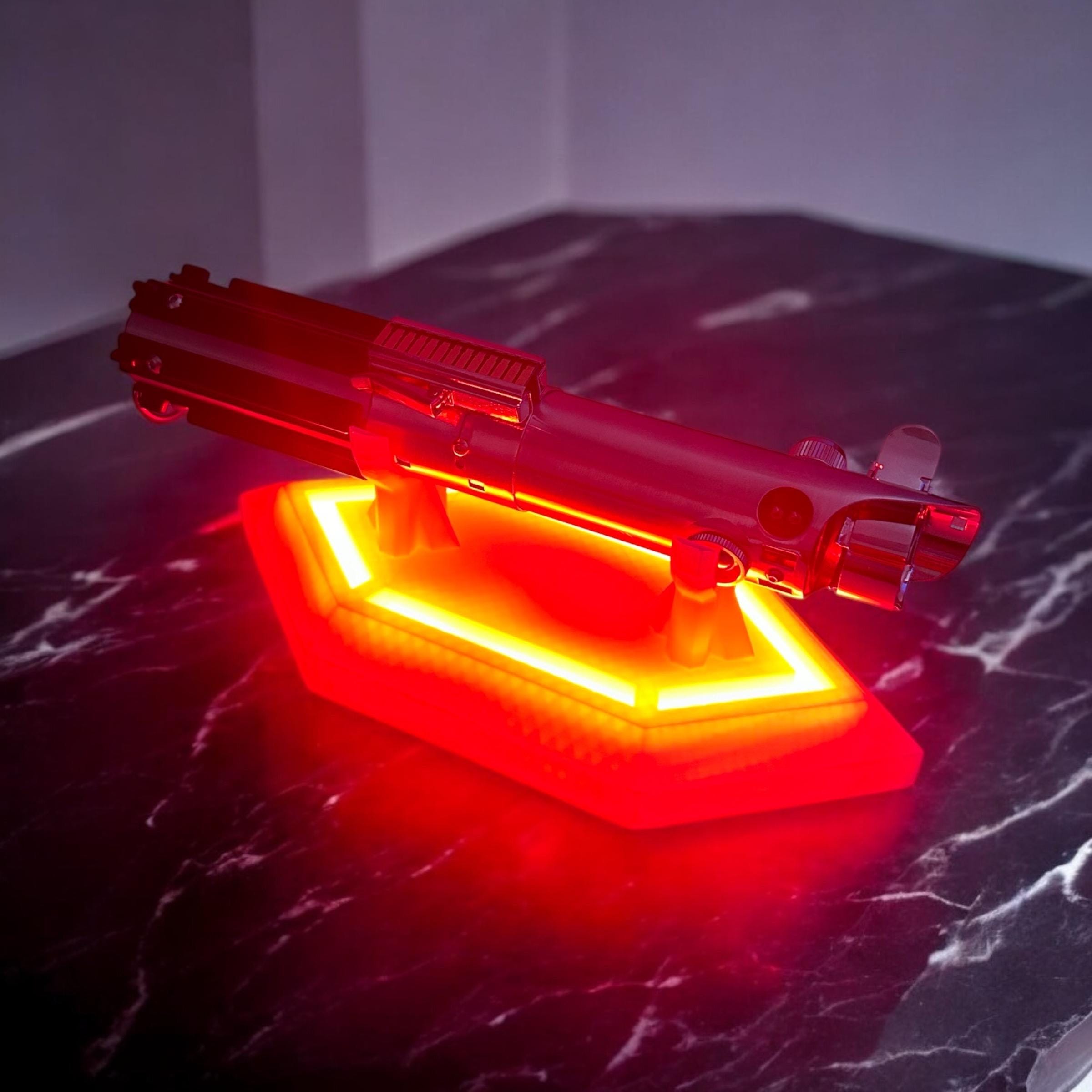 LED Lightsaber Display Stand - Horizontal - White! (lightsaber Hilt NOT ...
