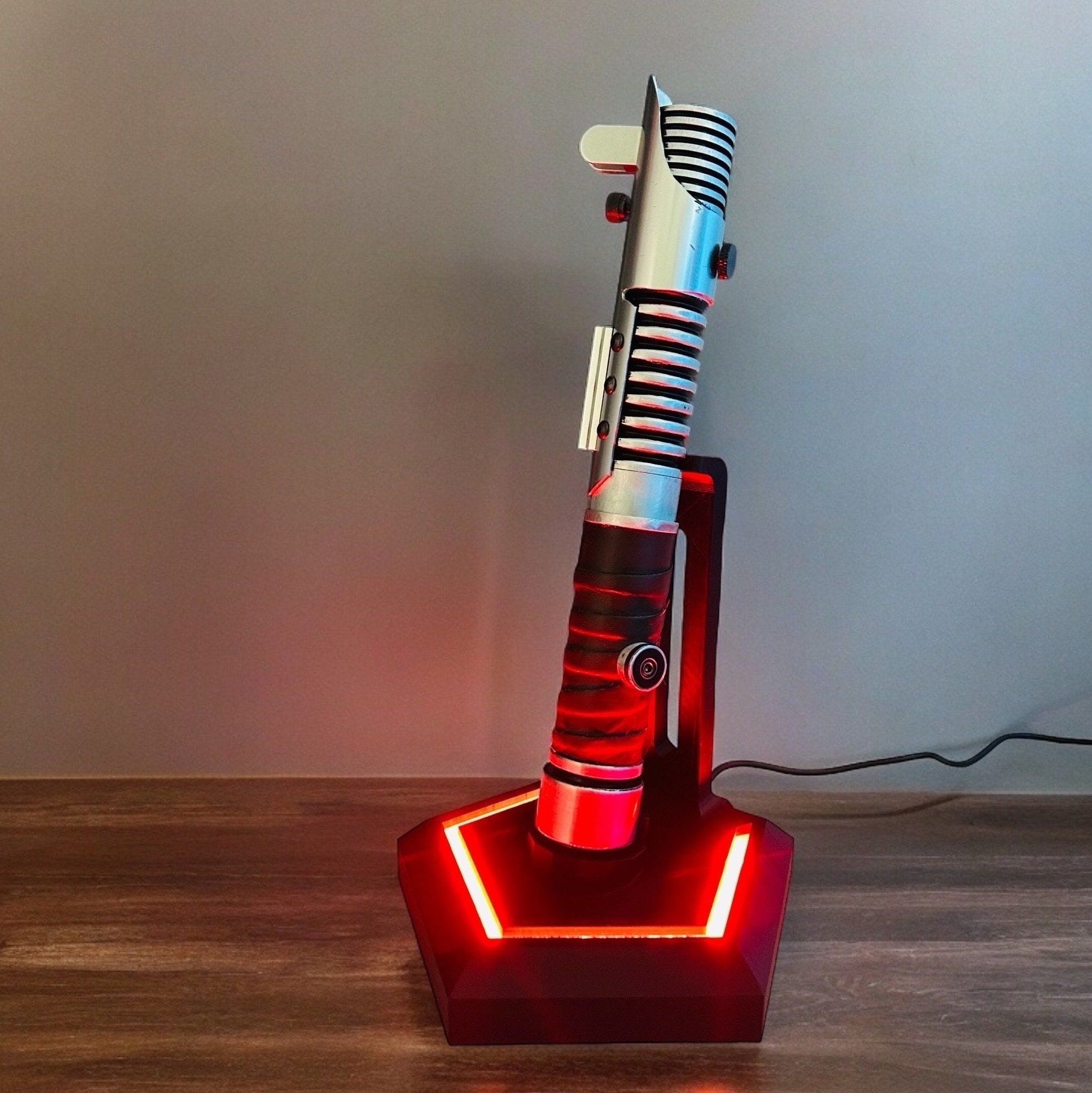 LED Lightsaber Display Stand - Vertical (lightsaber Hilt NOT INCLUDED ...