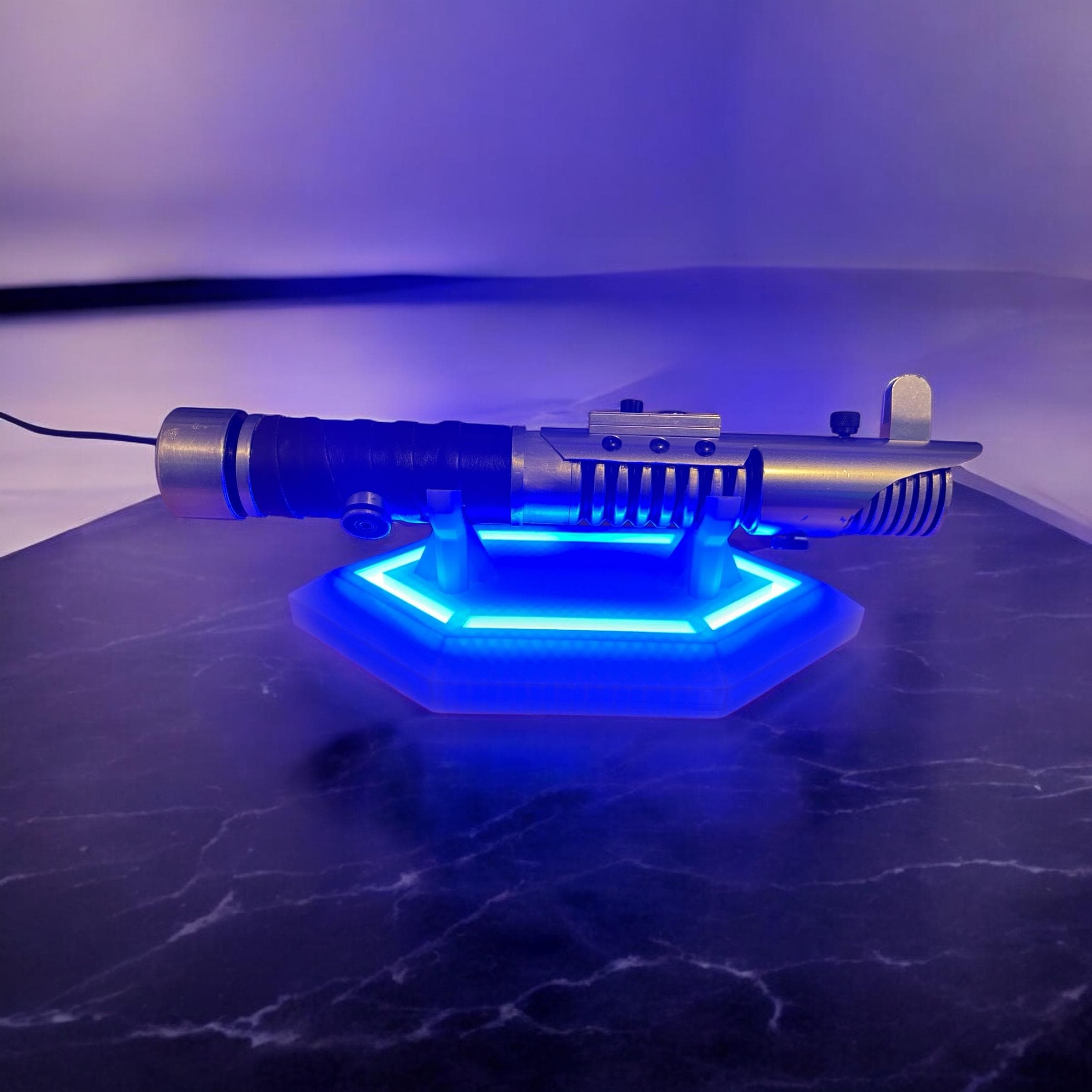 LED Lightsaber Display Stand - Horizontal - White! (lightsaber Hilt NOT ...