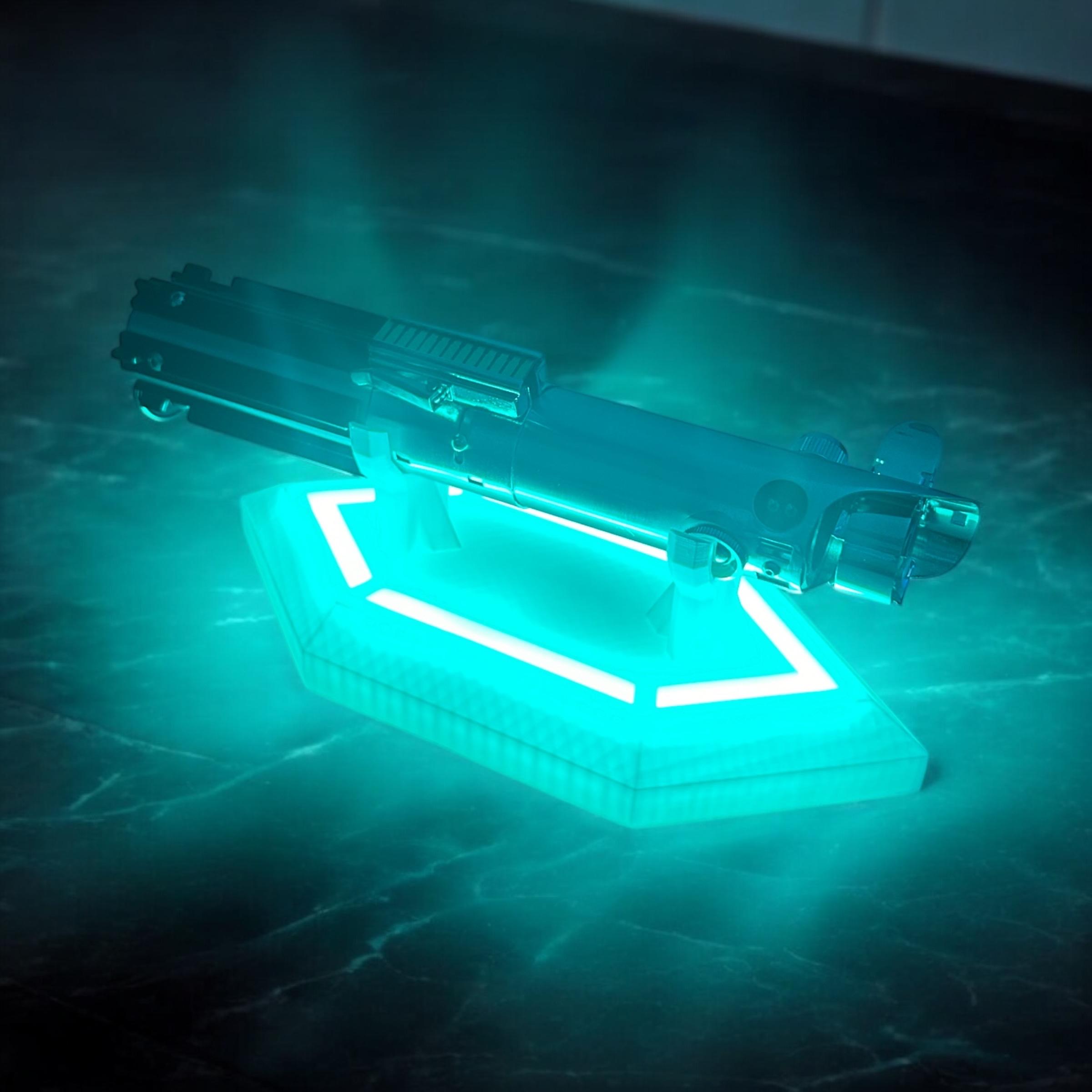 LED Lightsaber Display Stand - Horizontal - White! (lightsaber Hilt NOT ...
