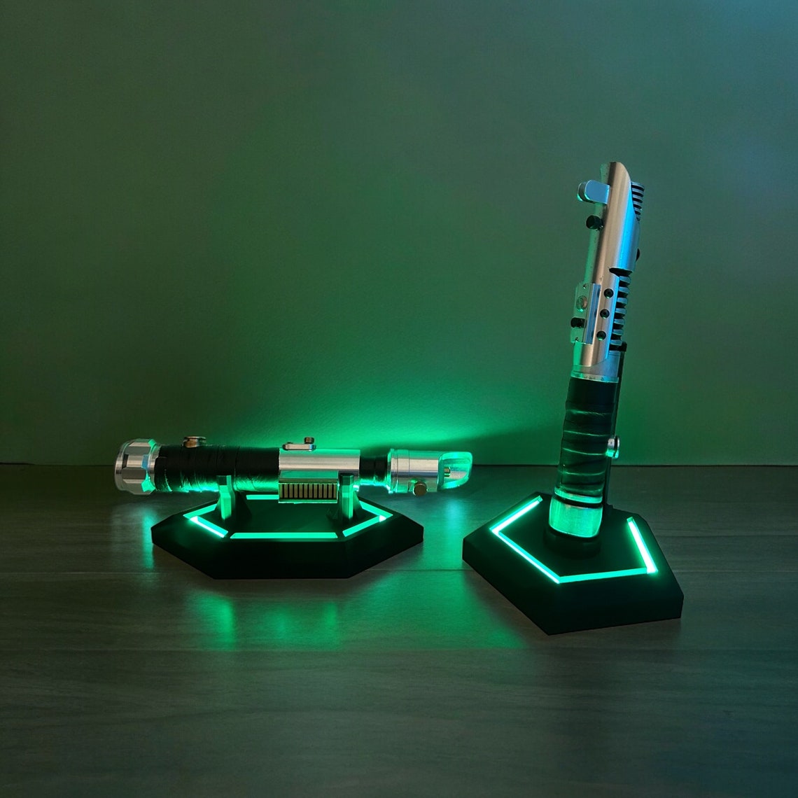 LED Lightsaber Display Stand Horizontal lightsaber Hilt NOT INCLUDED - Etsy