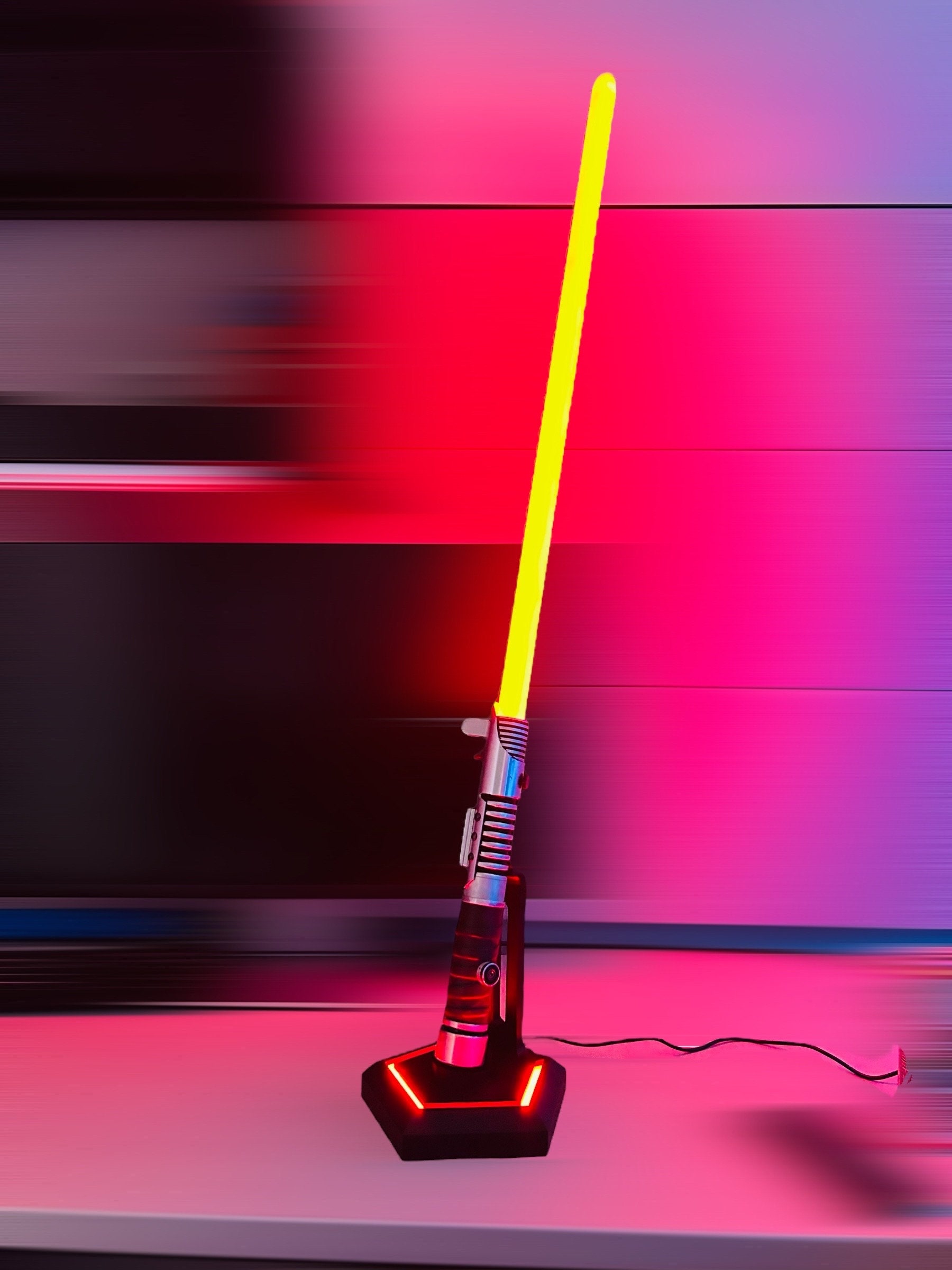 LED Lightsaber Display Stand Vertical lightsaber Hilt NOT INCLUDED - Etsy