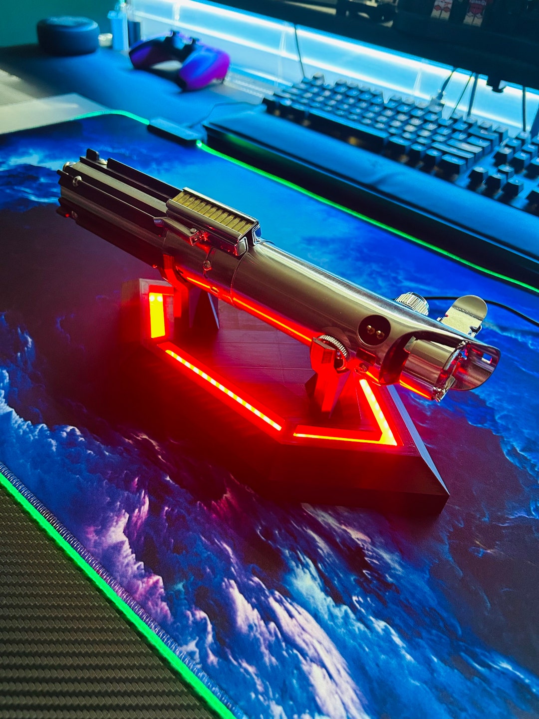 LED Lightsaber Display Stand - Horizontal (lightsaber Hilt NOT INCLUDED ...