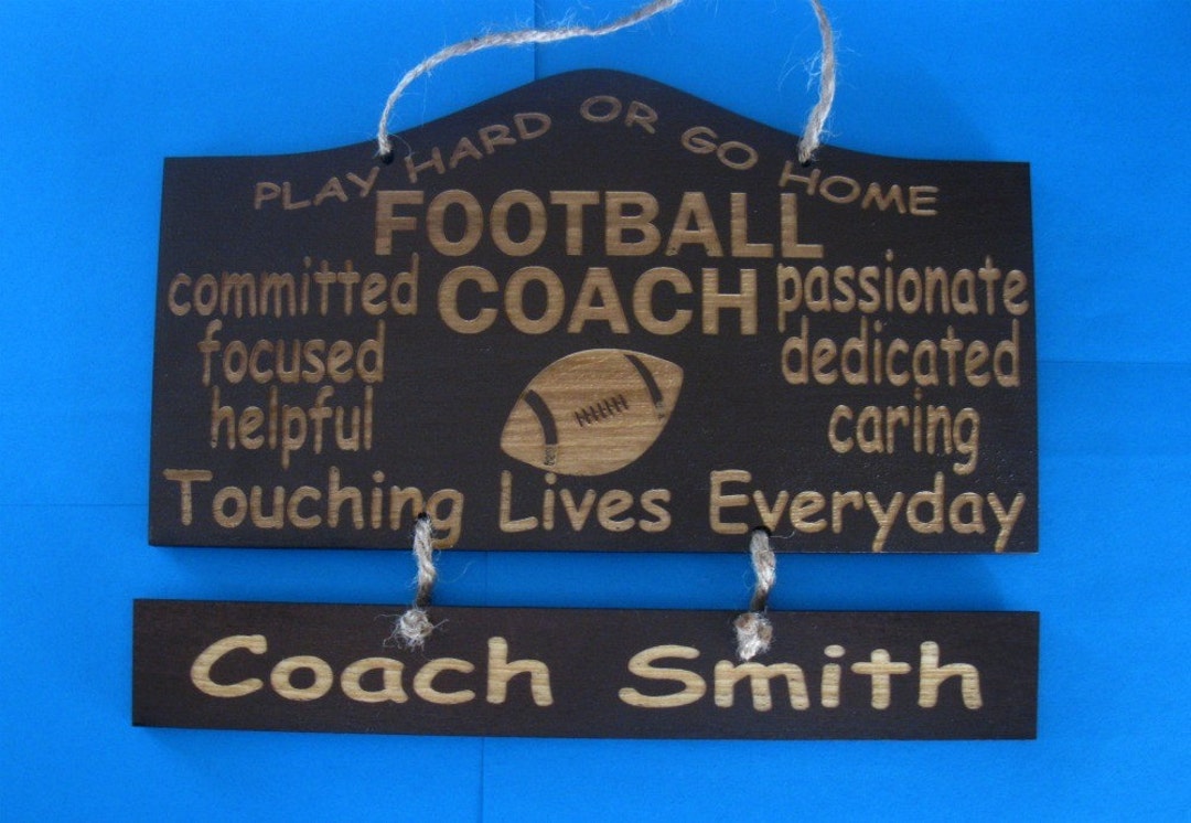 Personalized Wooden Coach Wall Hanging - Etsy