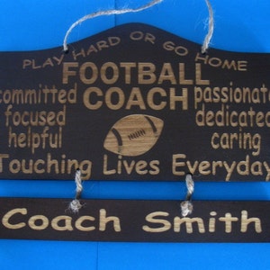Personalized Wooden Coach Wall Hanging - Etsy