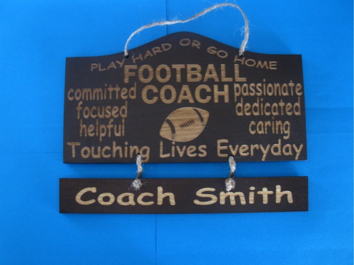 Personalized Wooden Coach Wall Hanging - Etsy