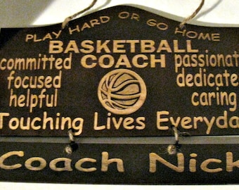 Personalized Wooden Coach Wall Hanging - Etsy