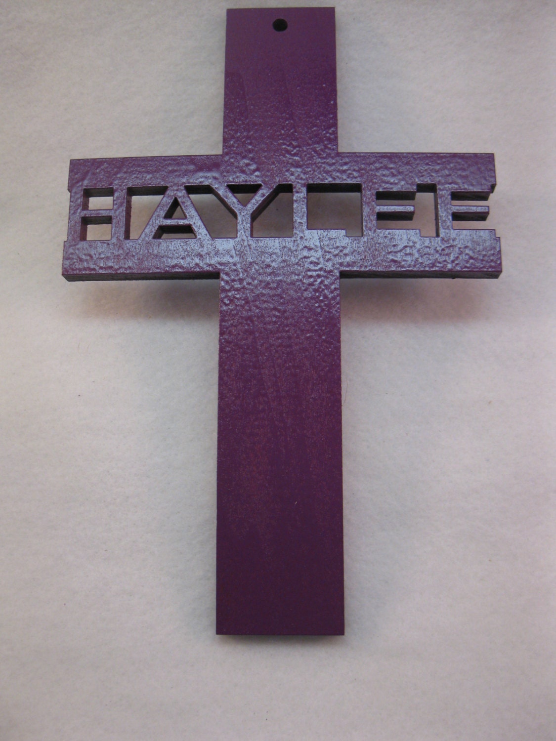 Personalized Wooden Cut Out Name Cross | Etsy