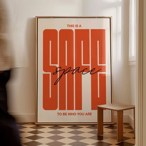 Calming Corner Poster Safe Space Printable Poster Mental Health Poster ...