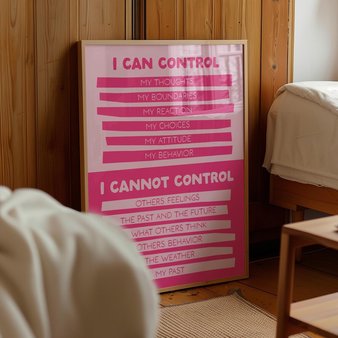 What I Can and Cannot Control Poster: Therapy Office Decor (digital ...