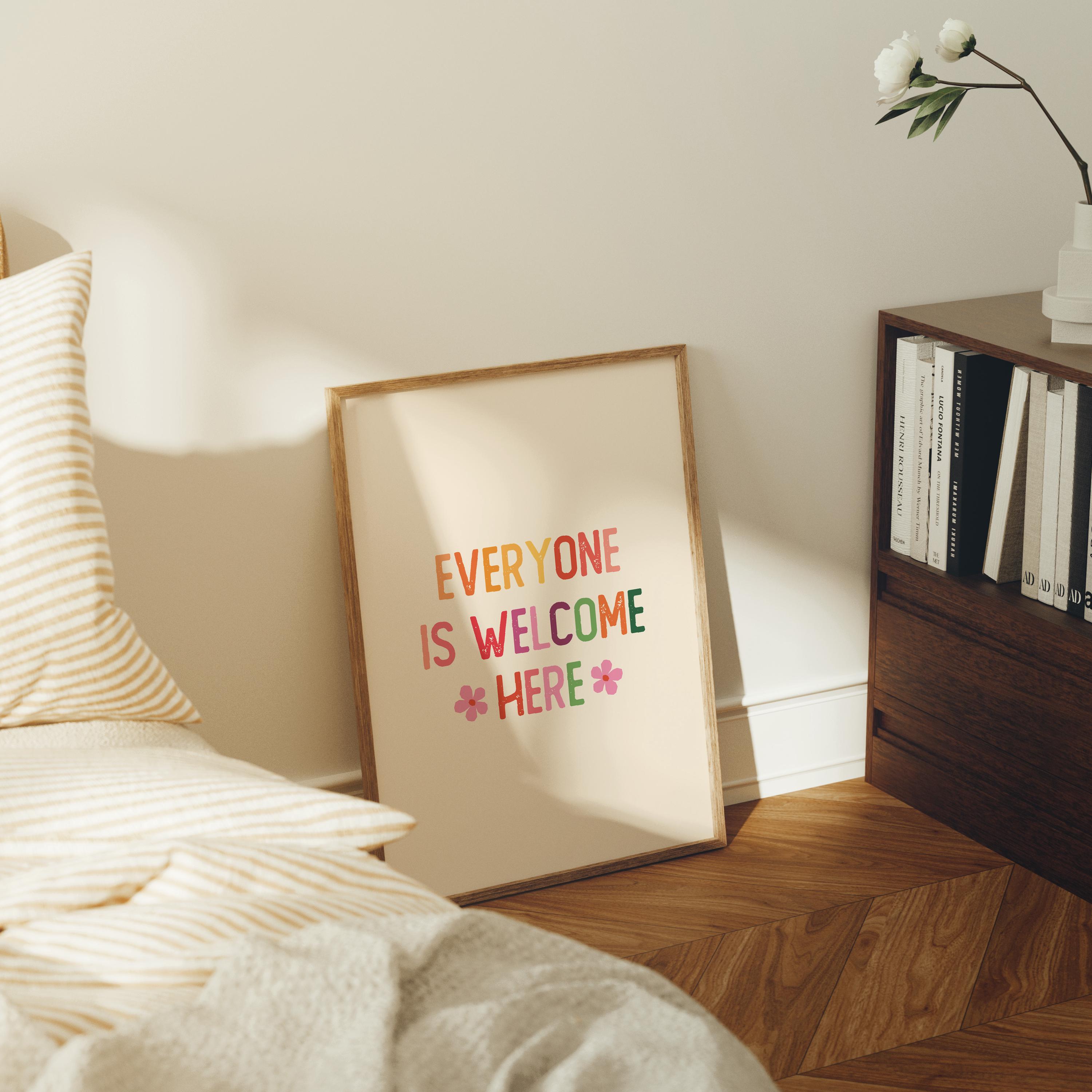 Everyone is Welcome Here, Digital Download, School Posters, LGBTQIA ...