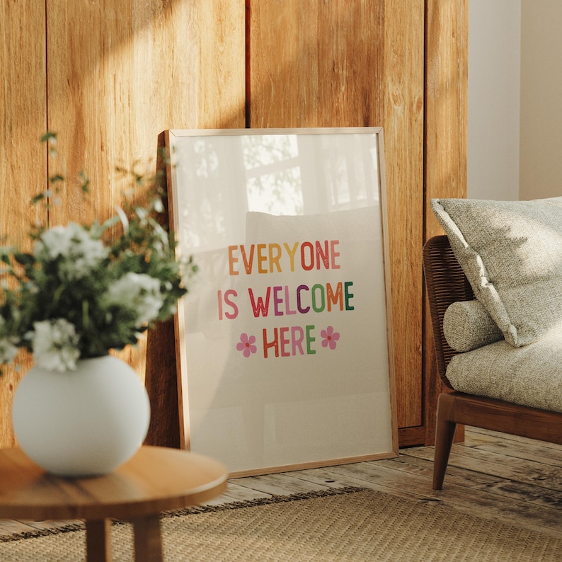 Everyone is Welcome Here, Digital Download, School Posters, LGBTQIA ...