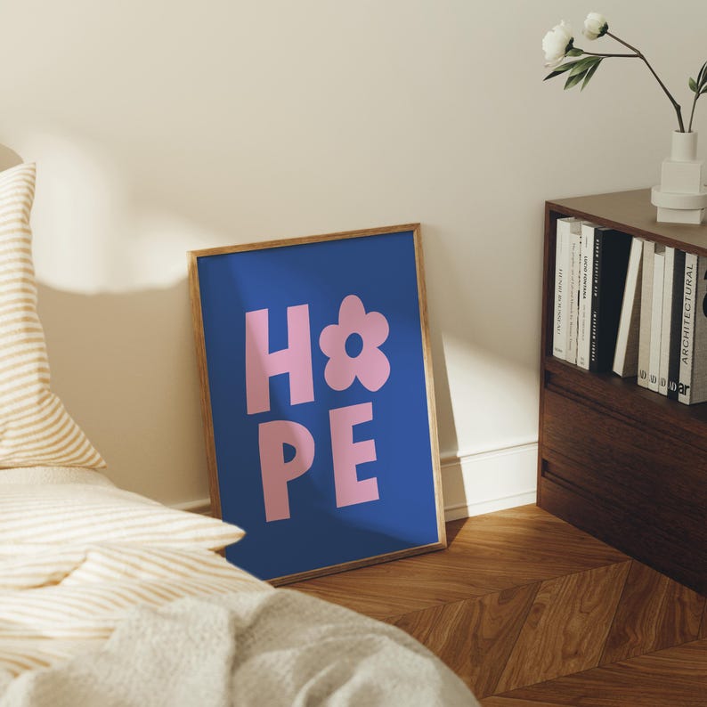 Hope Poster: Christian Bible Quote, Boho Minimalist Wall Art (digital ...