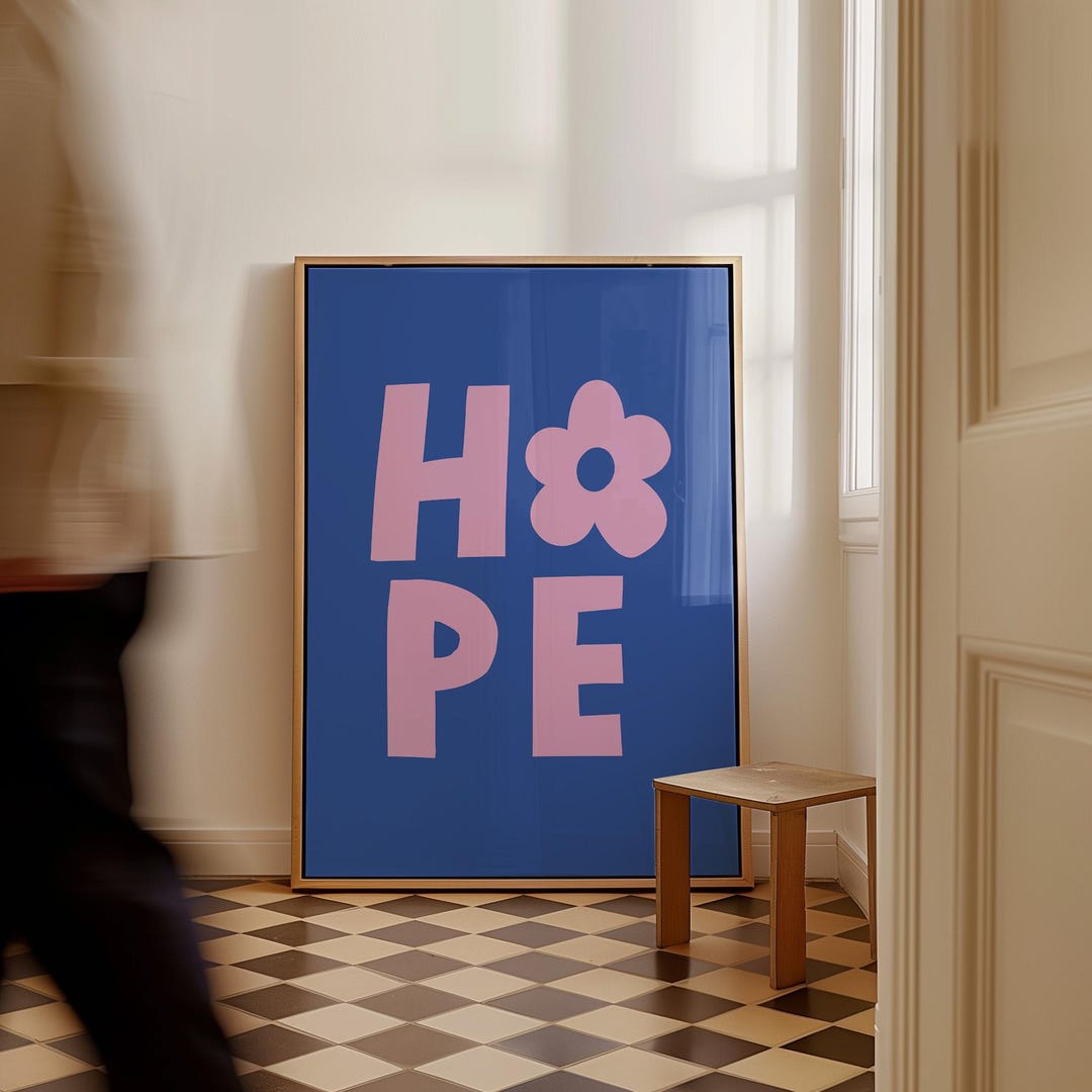 Hope Poster: Christian Bible Quote, Boho Minimalist Wall Art (digital ...