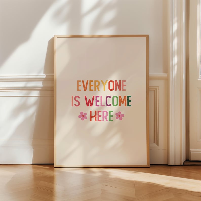 Everyone is Welcome Here, Digital Download, School Posters, LGBTQIA ...