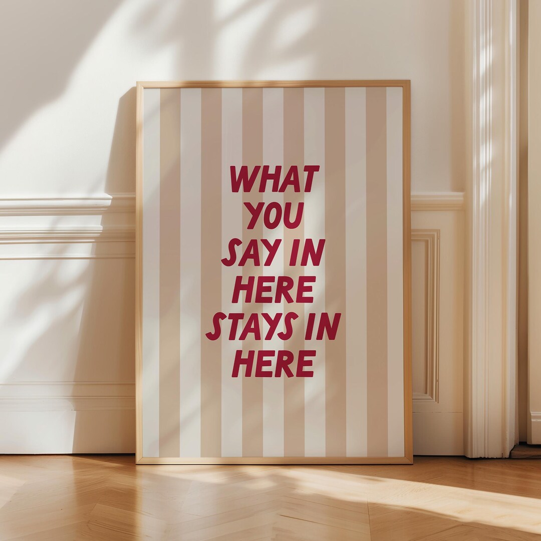 What You Say Here Stays Here Poster Office Decor Therapy Office School ...