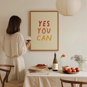 Yes You Can Poster Motivational Poster for Kids Classroom Decor Therapy ...