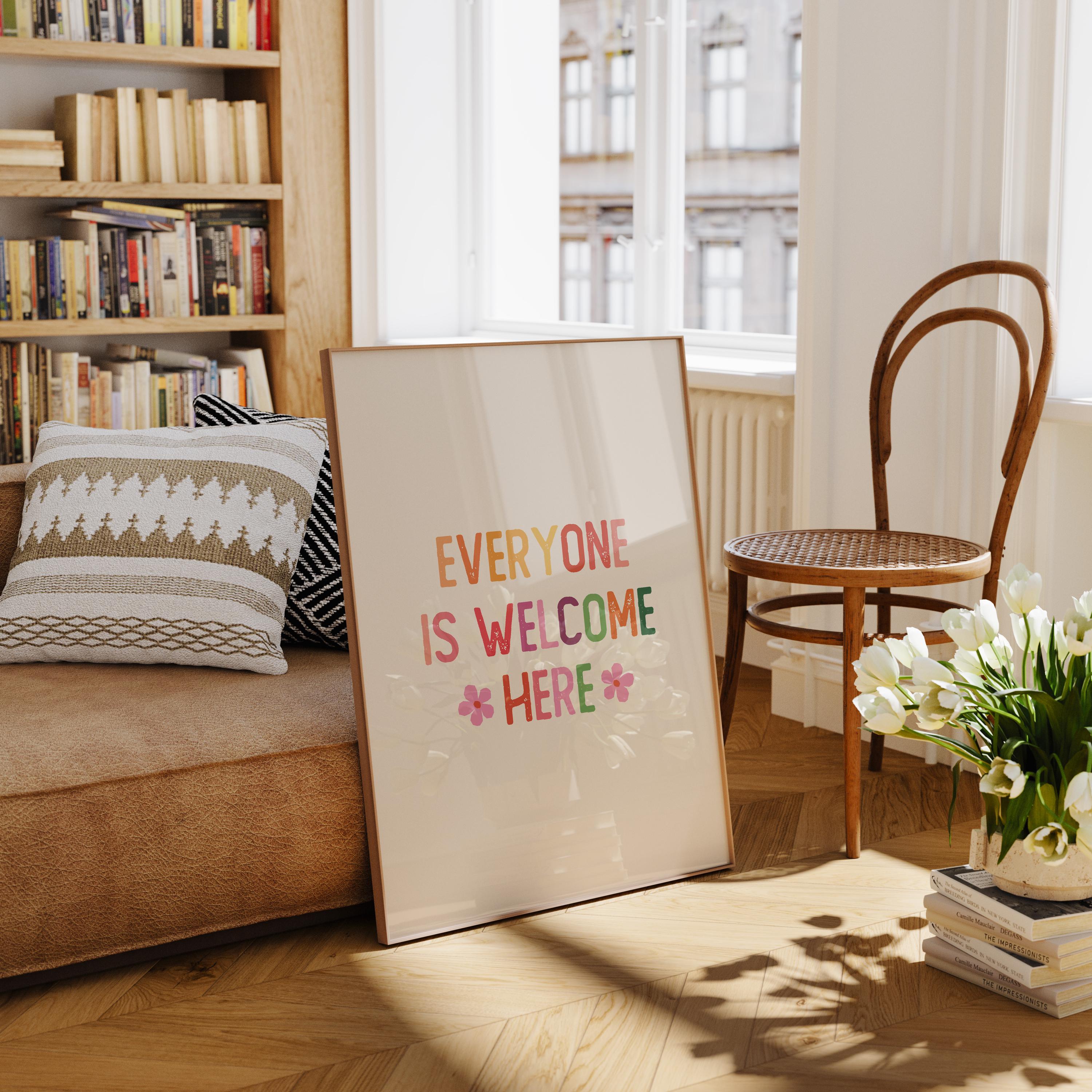 Everyone is Welcome Here, Digital Download, School Posters, LGBTQIA ...