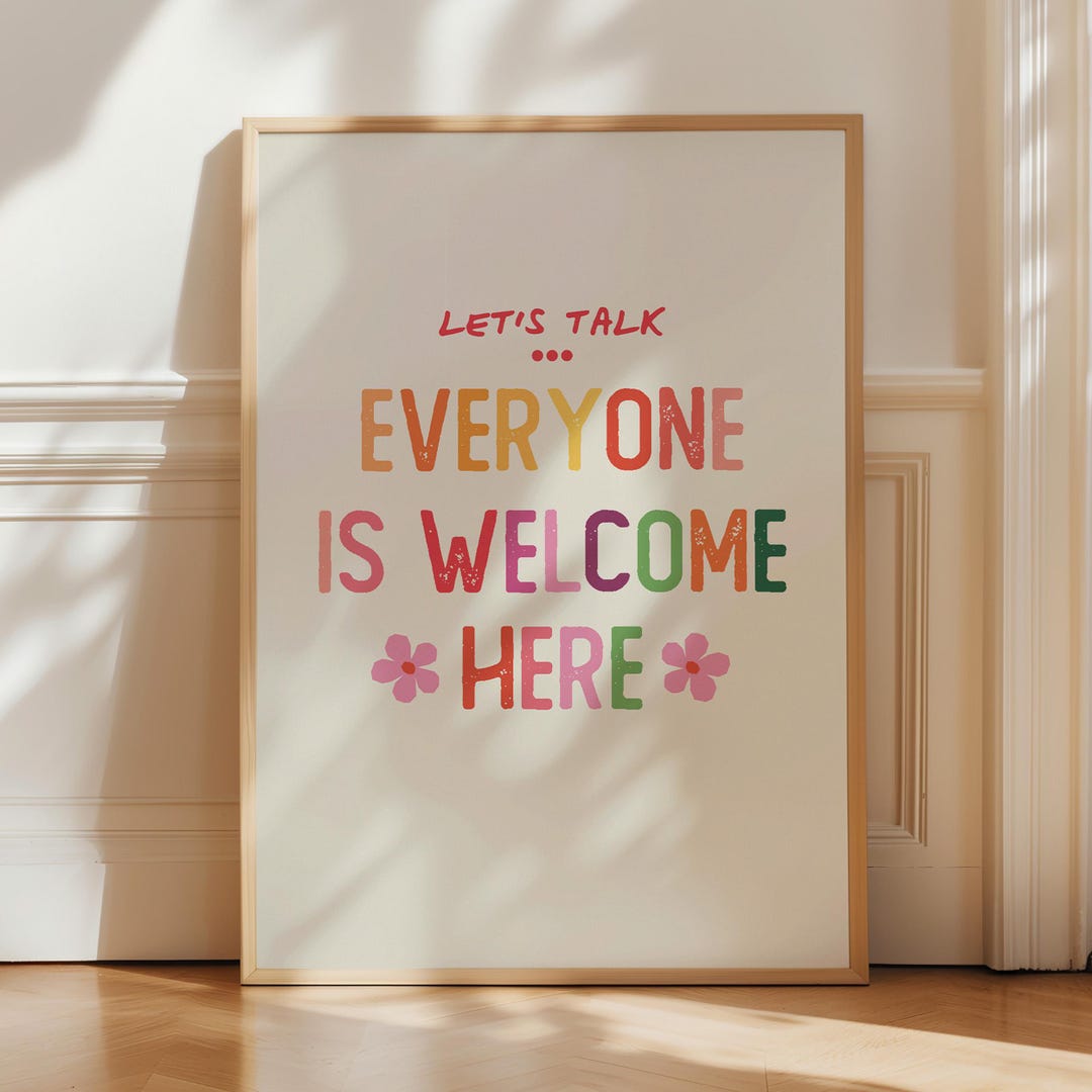 Everyone is Welcome Here, Digital Download, School Posters, LGBTQIA ...