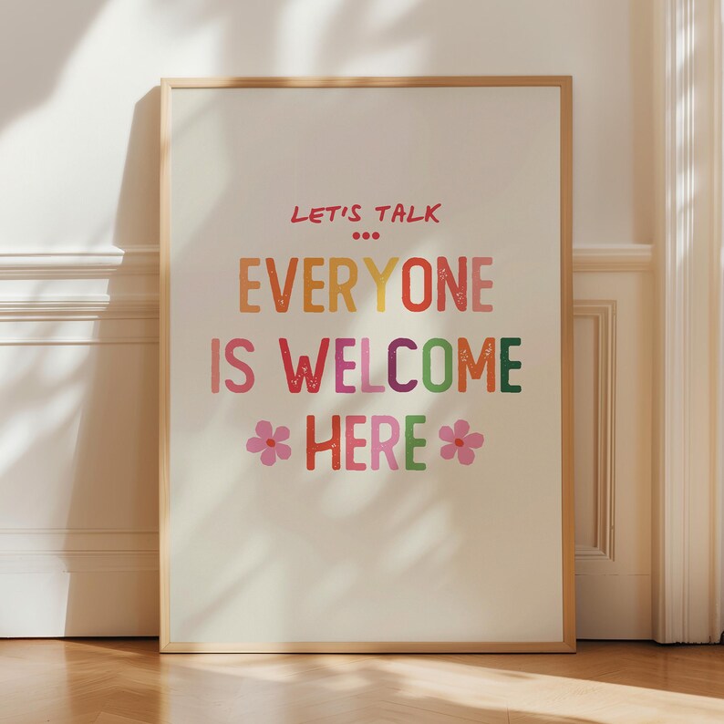 Everyone is Welcome Here, Digital Download, School Posters, LGBTQIA ...