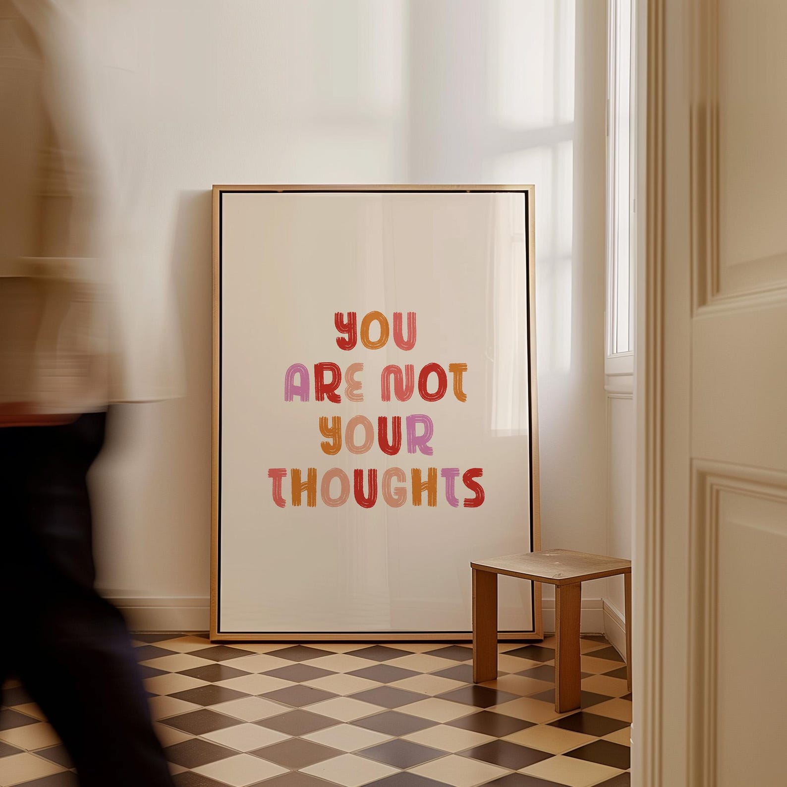 Rainbow Mental Health Art Print: Therapy Office Decor (digital Download ...