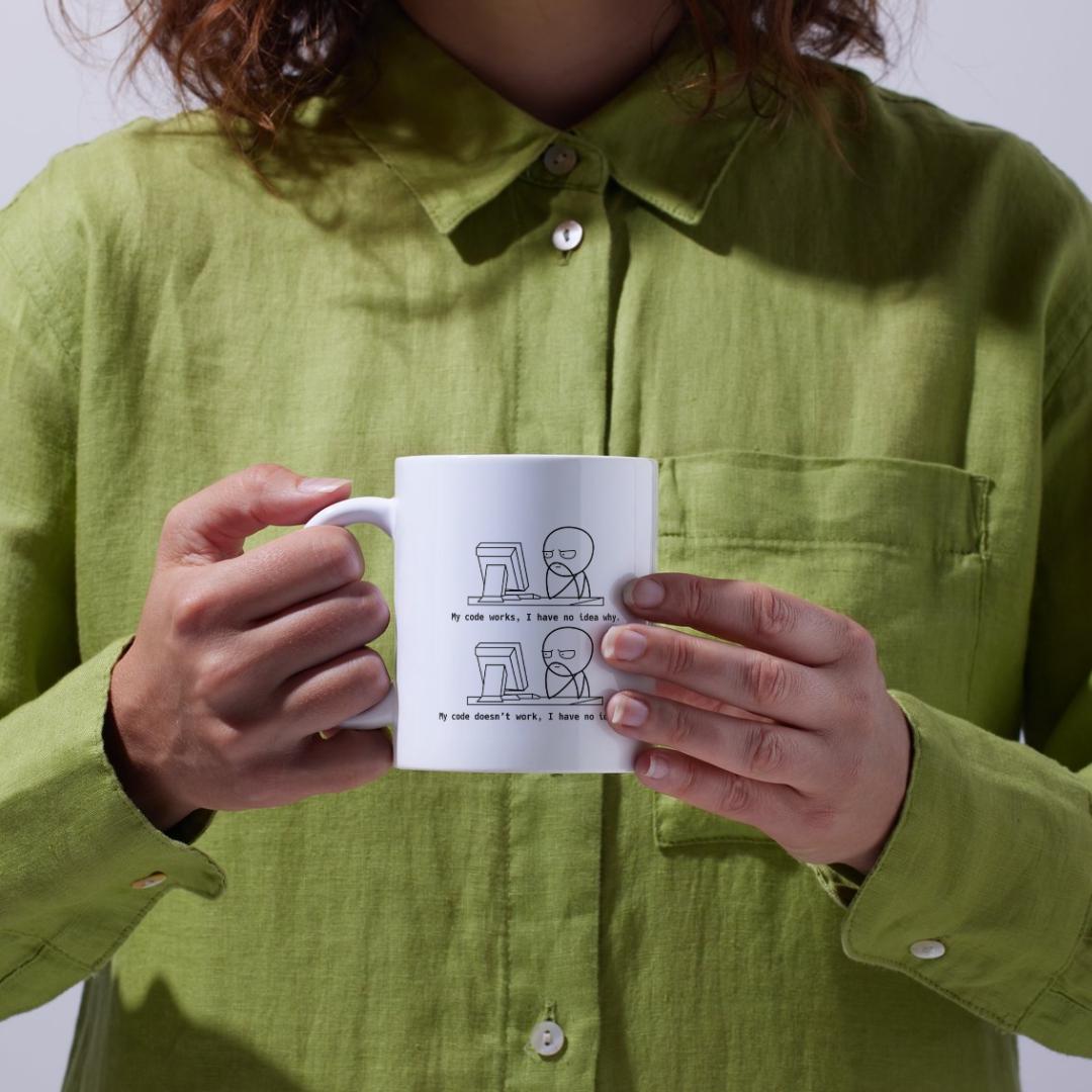Funny Coding Mug My Code Works/doesnt Work Meme Programmer Gift for Developers and Software ...
