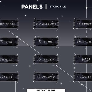 Star Abyss Animated Overlay Package, Celestial Theme, Dark Aesthetic ...