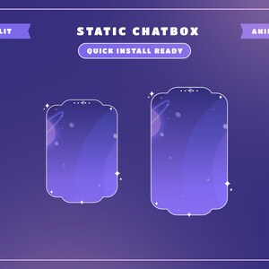 Moonlit Animated Overlay Package | Galaxy Theme | Vtuber Overlay ...