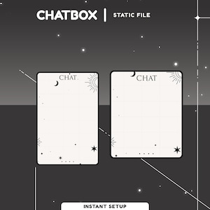 Celestial Ivory Animated Overlay Package, Celestial Theme, Minimalist ...