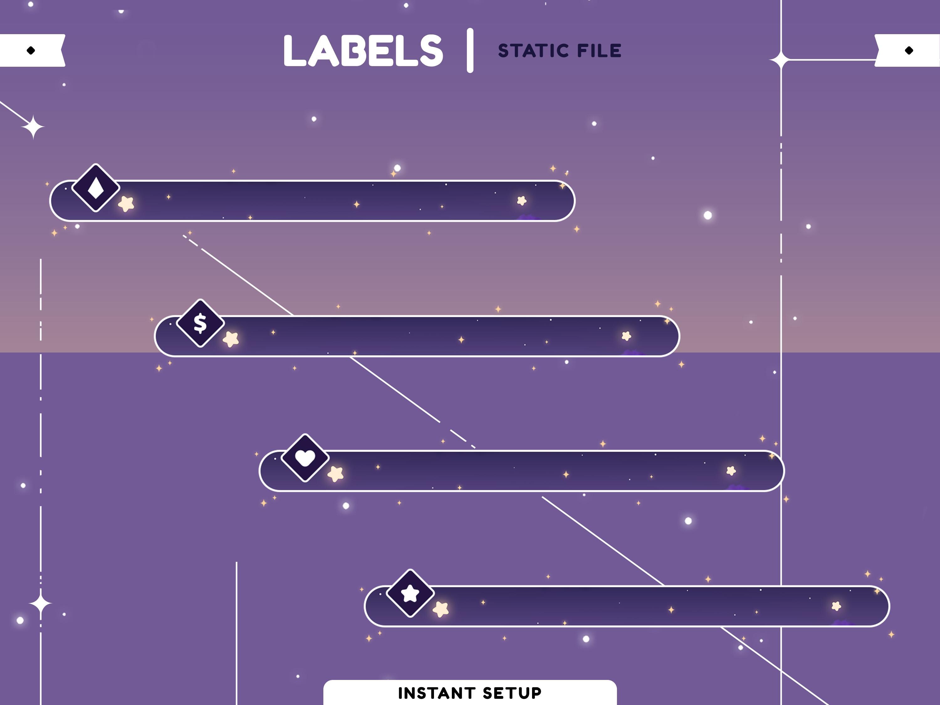 Glowy Ocean Animated Stream Overlay Package Twitch Bundle, Floating ...