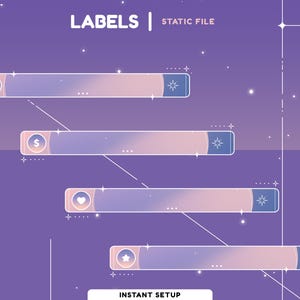 Twilight Animated Stream Overlay Package for Twitch, Pastel Stream ...