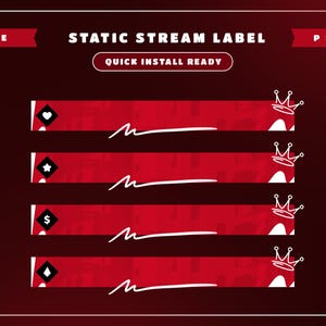 Roleplay Animated Stream Overlay Package for Twitch, Youtube, Kick, Red ...