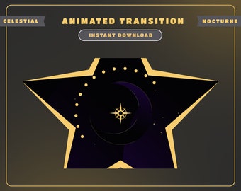 Night Skylight Animated Stinger Transition | Galaxy Theme | Vtuber ...