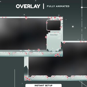Japan Serenity Animated Overlay Package, Japan Theme Vtuber Overlay ...
