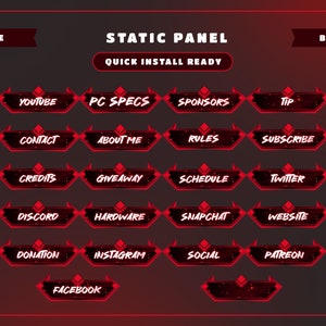 Blaze Blend Animated Stream Overlay Package for Twitch, Youtube, Kick, Black Fire Overlay ...