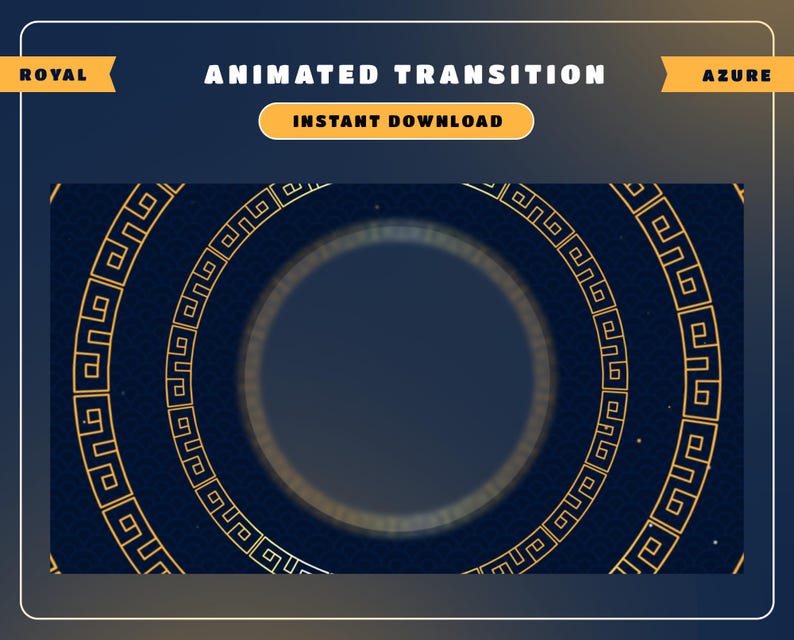 Celestial Harmony Animated Overlay Package, Minimalist Twitch Overlay ...